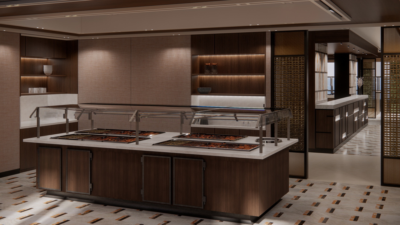 Crystal: Erste Bilder des Bistros auf der Crystal Grace